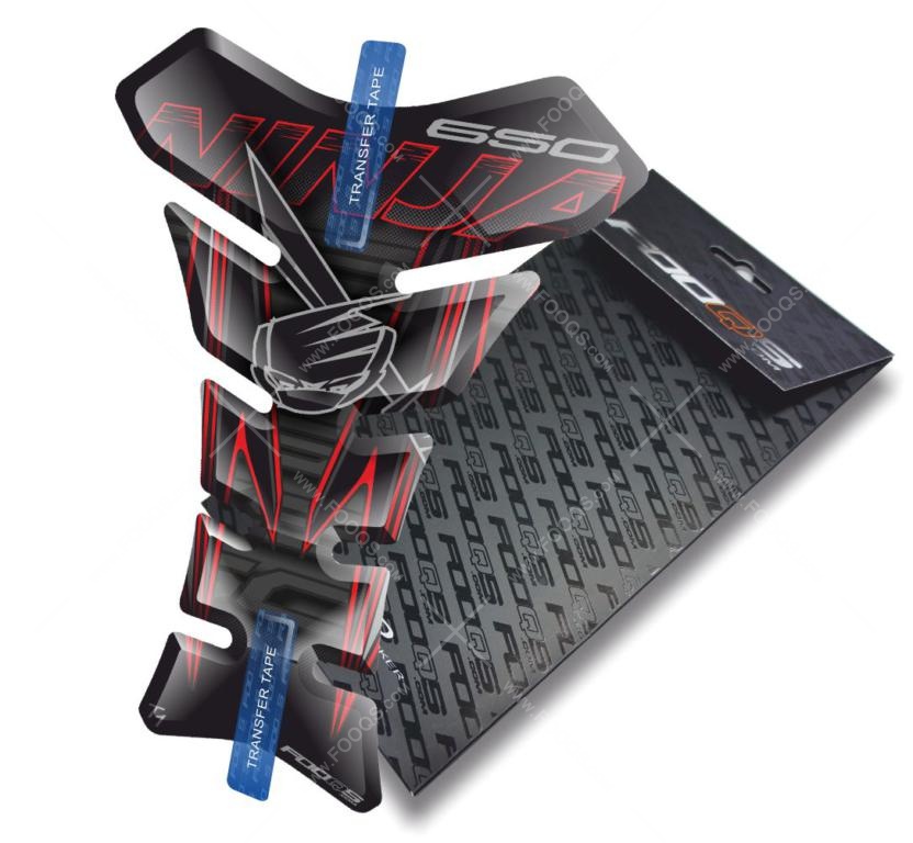 Tankpad Kawasaki Ninja 650 T1 black red sticker