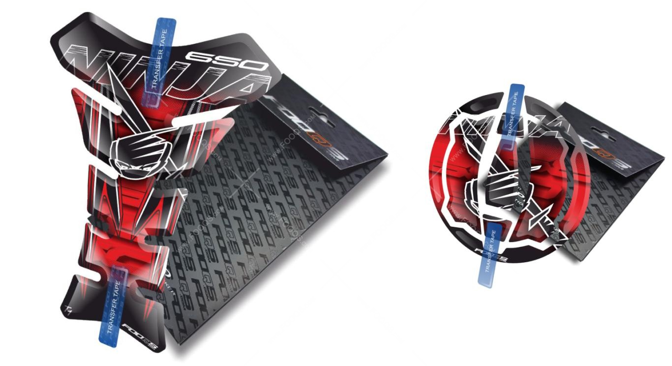 Tankpad Cappad Kawasaki Ninja 650 new model T1 red sticker