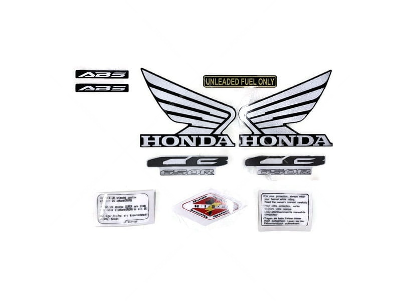 Honda CB 650 R 2019 black silver fooqs motorcycle stickers