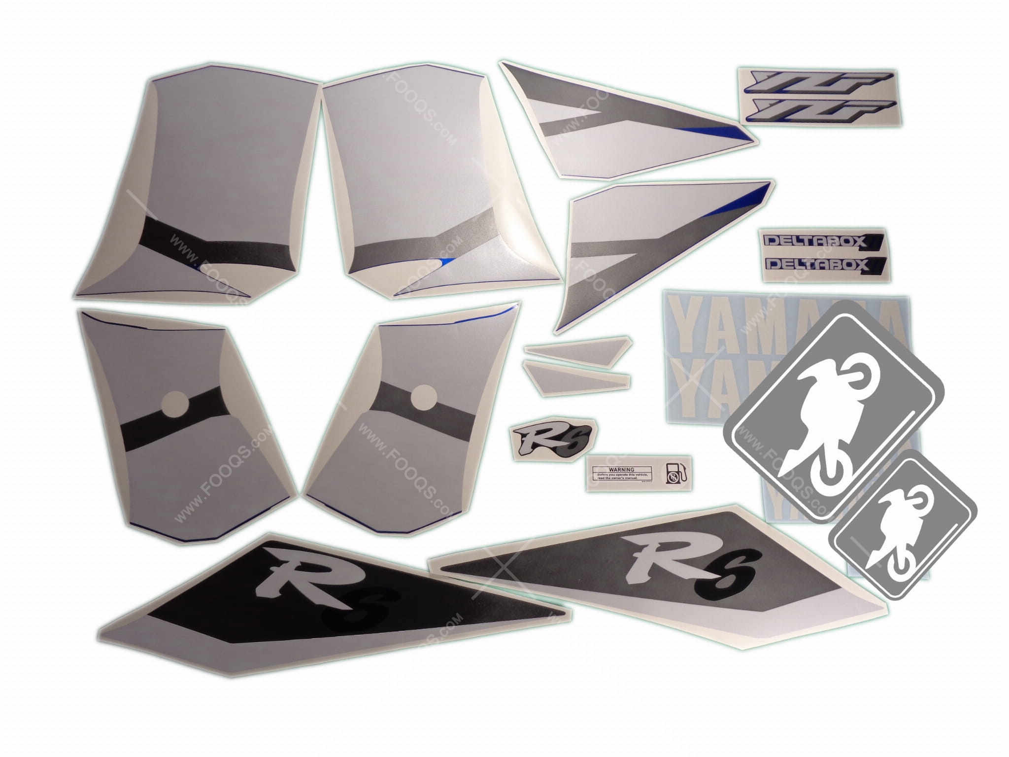 Yamaha YZF R6 2002 blue fooqs naklejki motor sticker adhesivos moto