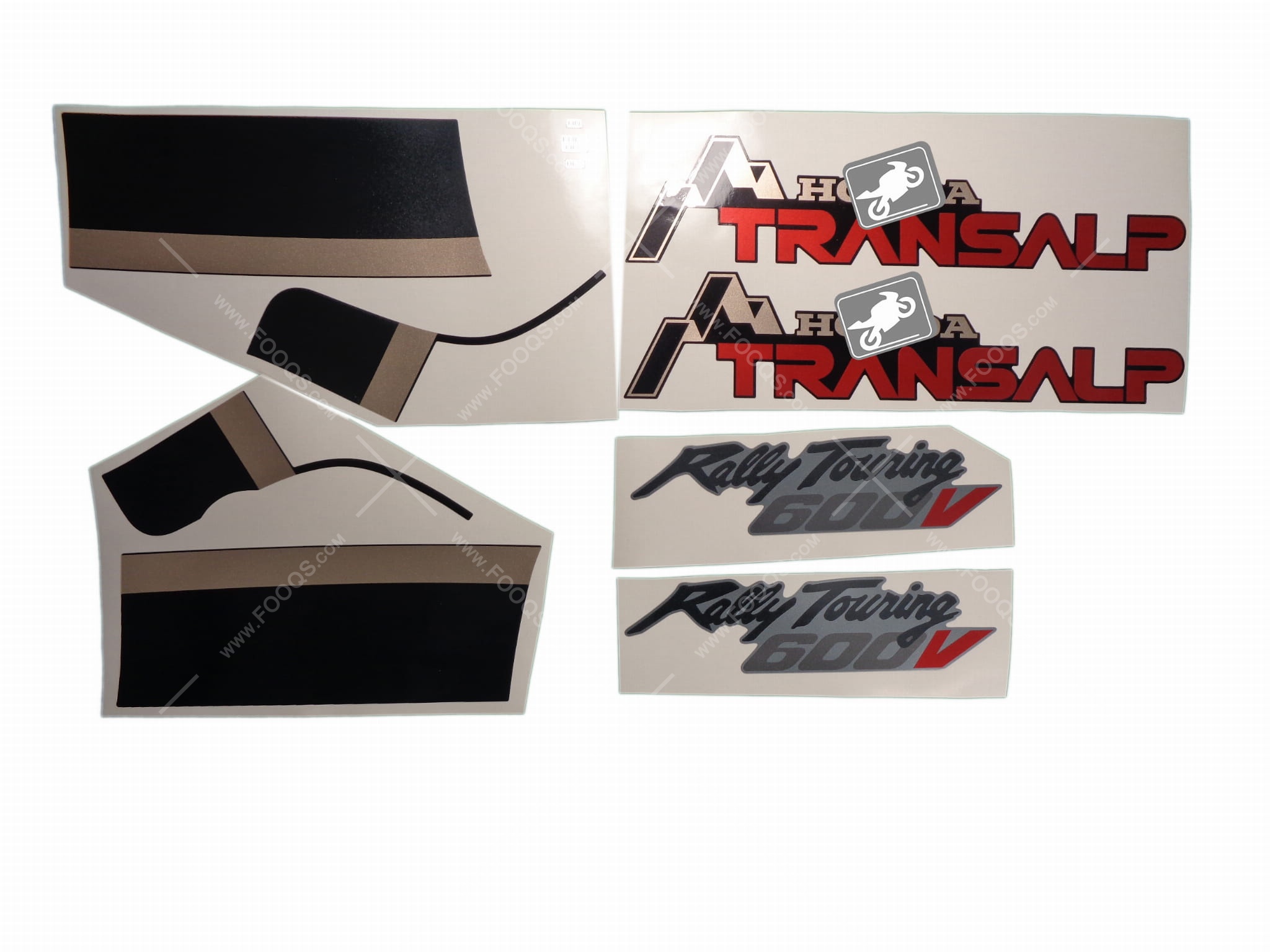 Honda XL 600 V Transalp 1993 black fooqs naklejki motor stickers parts ...