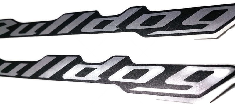 Yamaha BT 1100 bulldog silver fooqs naklejki motostickers decal