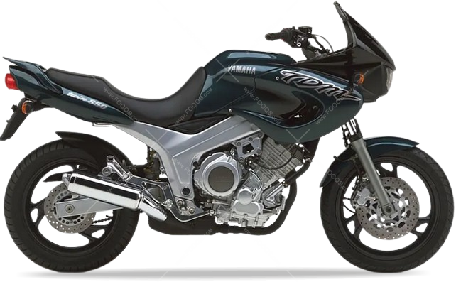 Yamaha TDM 850 1996 1997 1998 green cyan fooqs naklejki motodecals ...