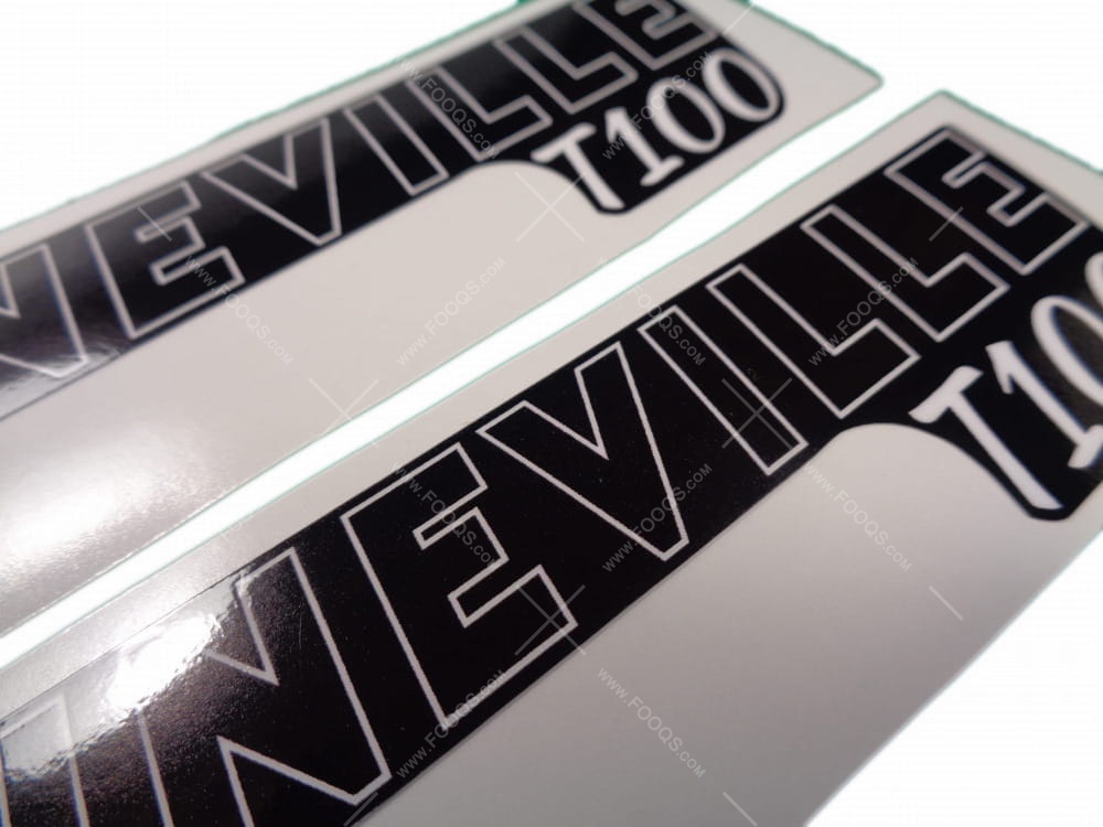 Triumph bonneville t100 2006 custom fooqs naklejki motor sticker ...