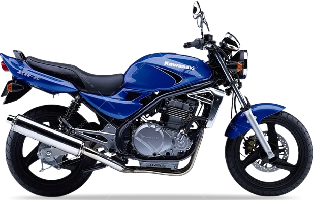Kawasaki ER 5 2005 2006 Blue 235 fooqs naklejki stickers decals ...