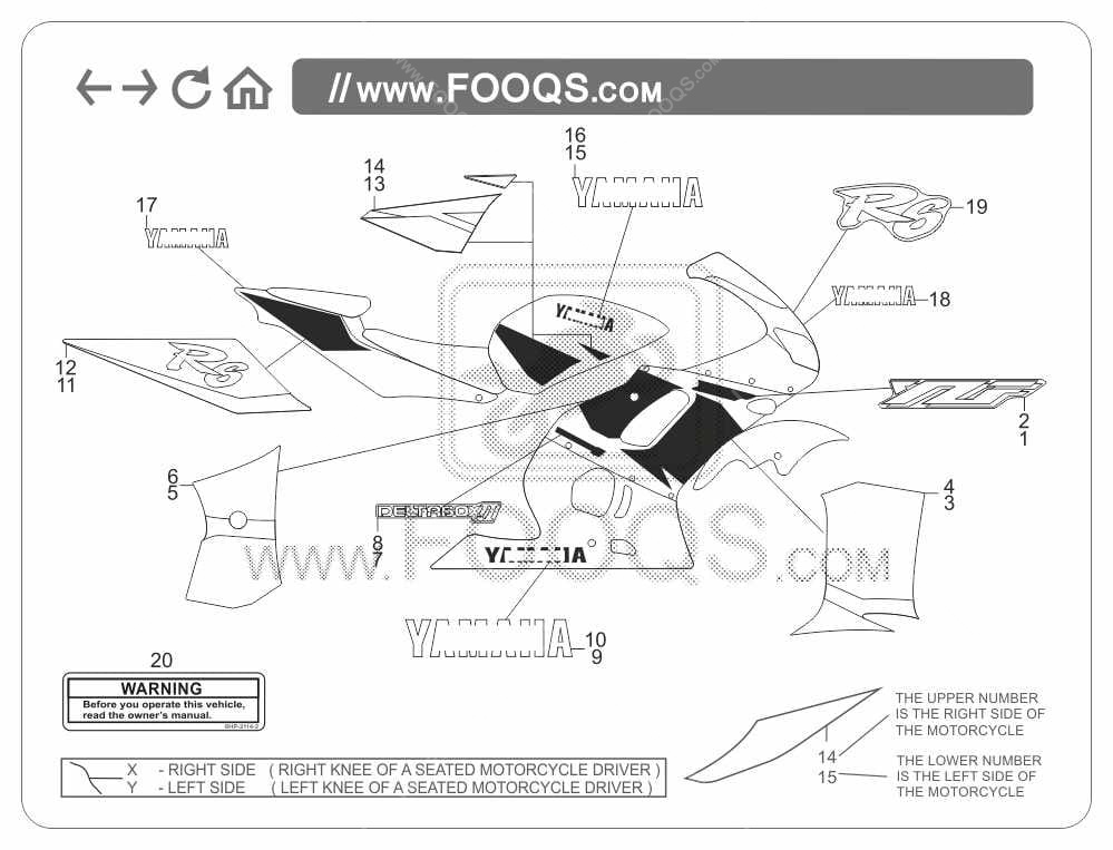 Yamaha YZF R6 2002 Red fooqs naklejki stickers decals aufkleber adesivi ...