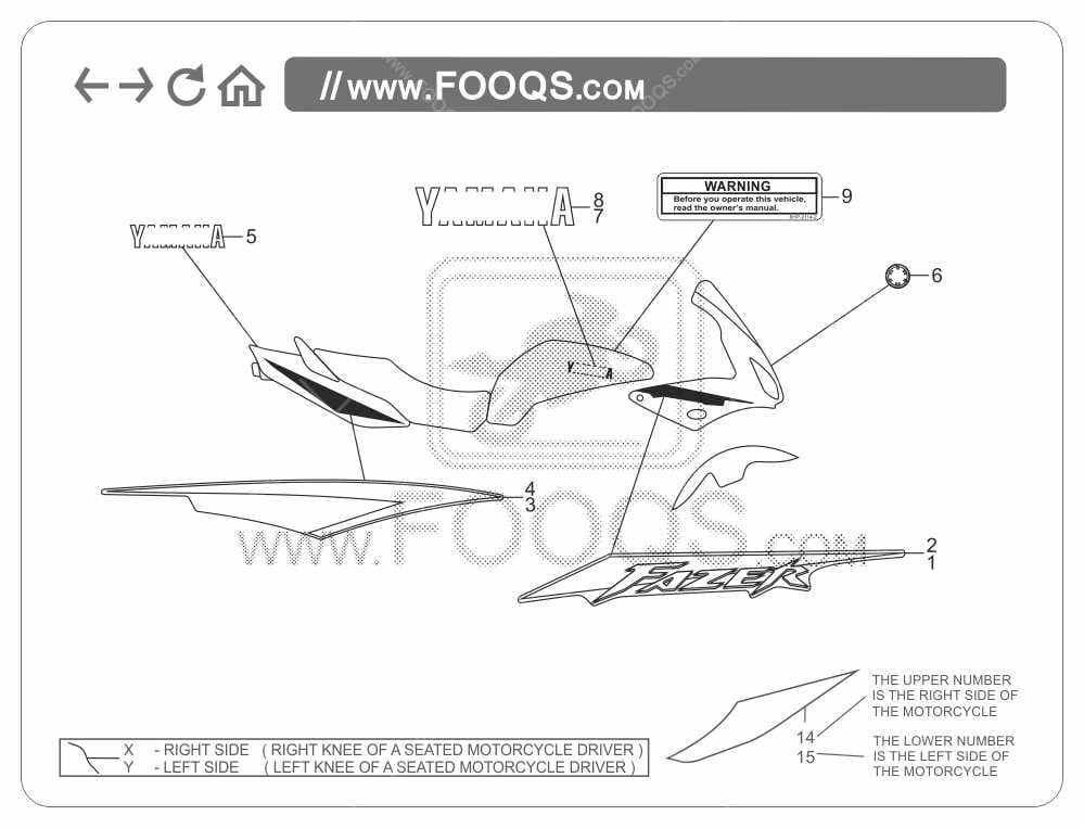 Yamaha FZS 600 Fazer 2002 bleu C autocollants Fooqs.com