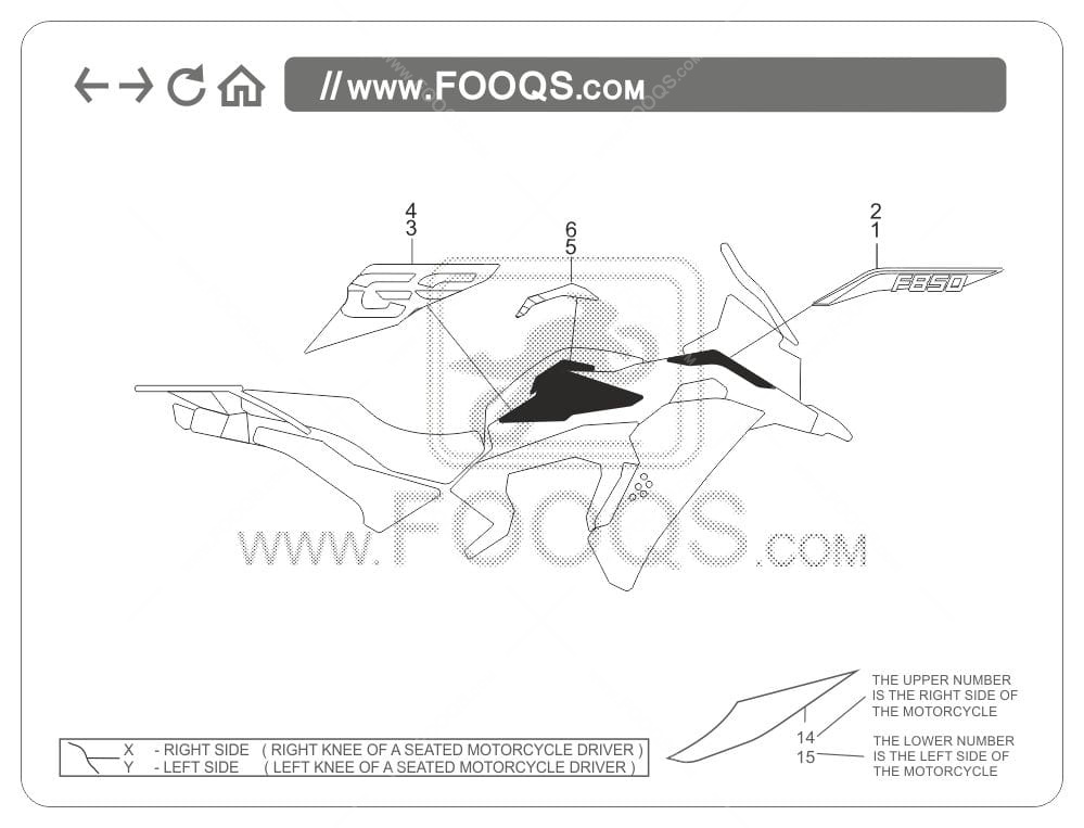 BMW F 850 GS Adventure 2019 2020 granit grey WN2K fooqs stickers ...