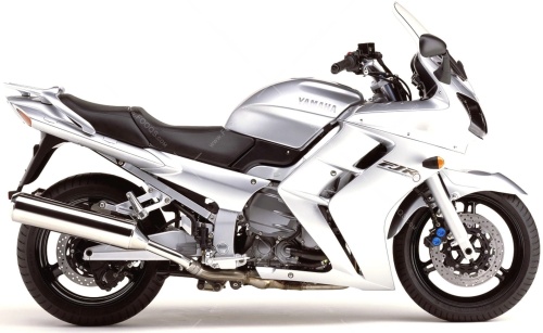 Yamaha FJR 1300 2001-2002 argent autocollants Fooqs.com
