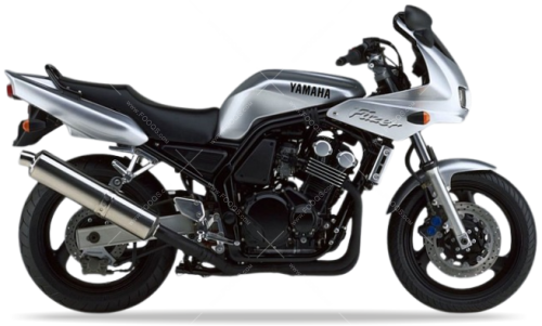 Yamaha FZS 600 Fazer 2000 - 2001 silver 1 naklejki Fooqs.com
