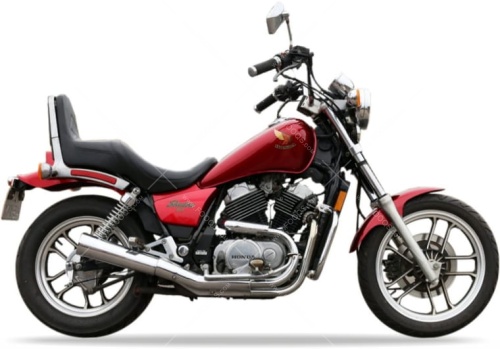 Honda Shadow VT 500 1985 - 1986 rouge R107 autocollants Fooqs.com